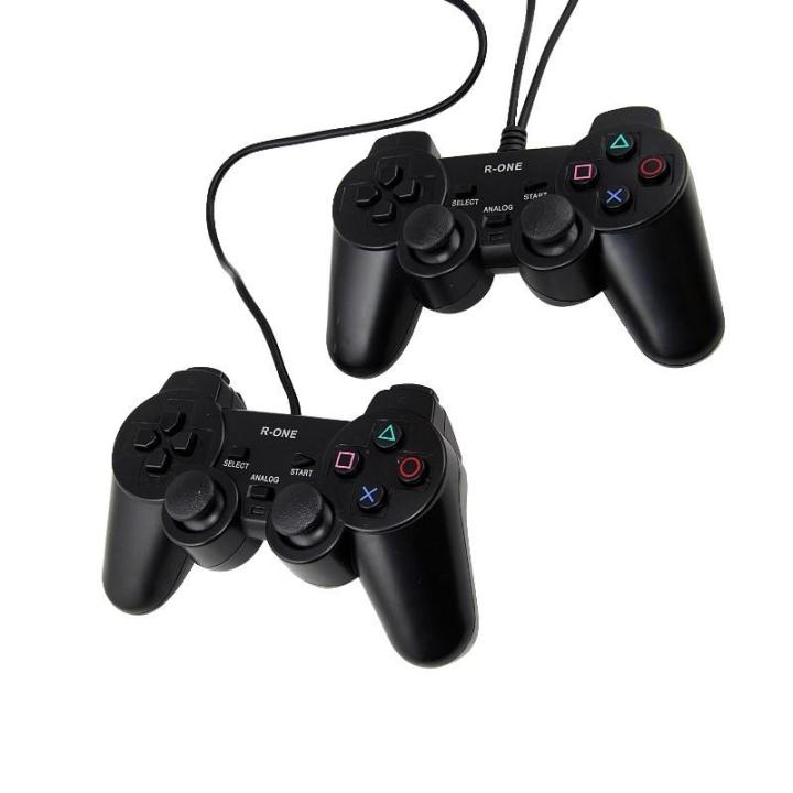 STICK PS USB MURAH - GAMEPAD R-ONE DOUBLE GETAR BLACK - JOYSTICK LAPTOP ...