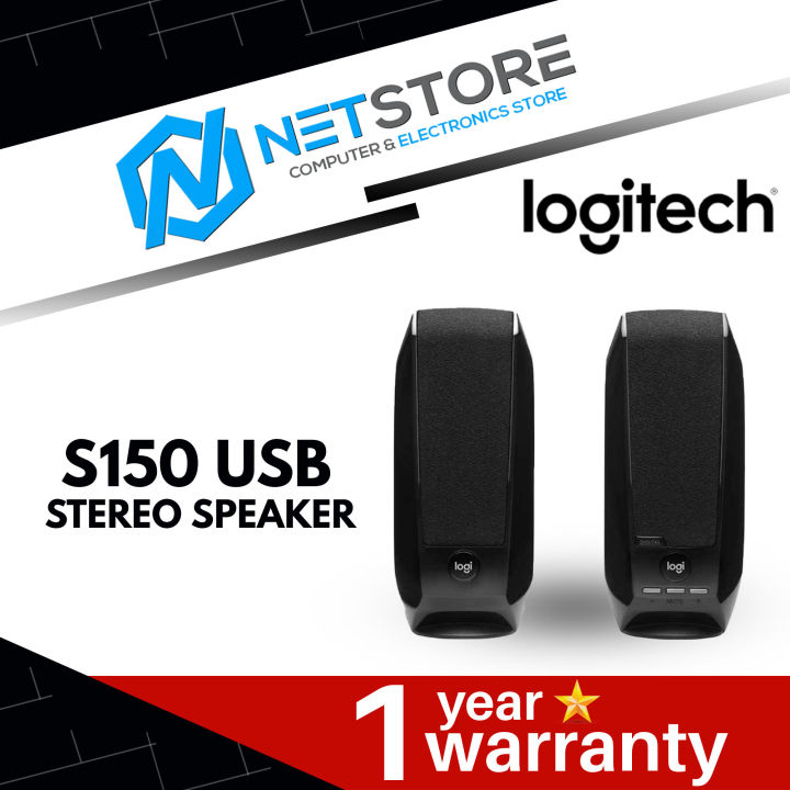Logitech S150 USB Stereo Speaker - Small Compact Design for Desktop or ...