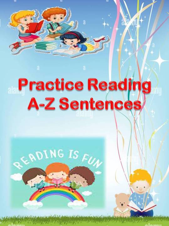 PRACTICE READING A-Z SENTENCES (27 pages- free book bind) | Lazada PH