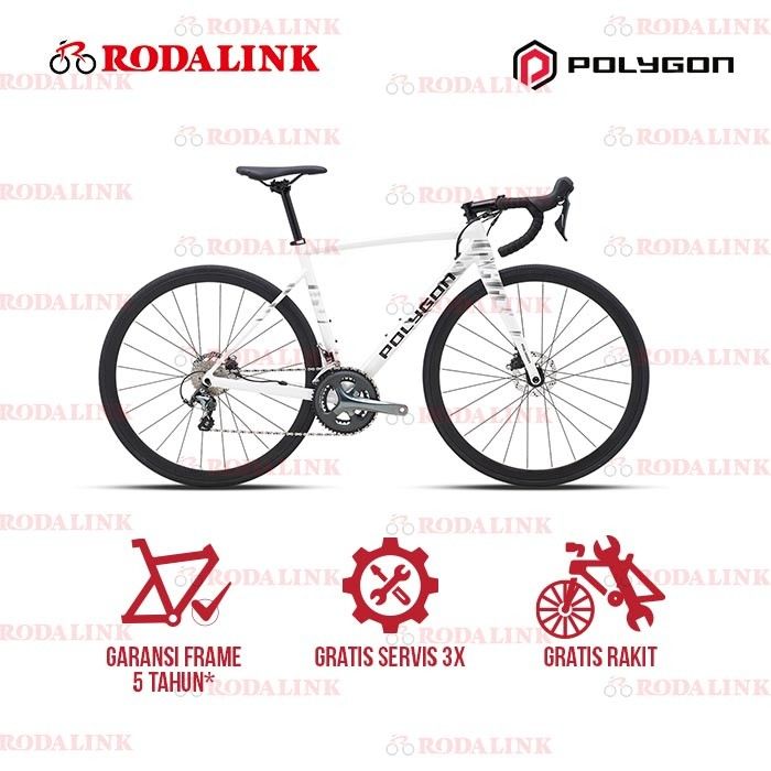 Polygon Sepeda Balap Road Bike Strattos S4 Disc - Putih, XS | Lazada ...