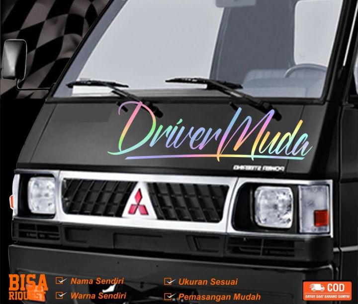Stiker mobil pick up stiker variasi pick up cutting stiker body depan ...