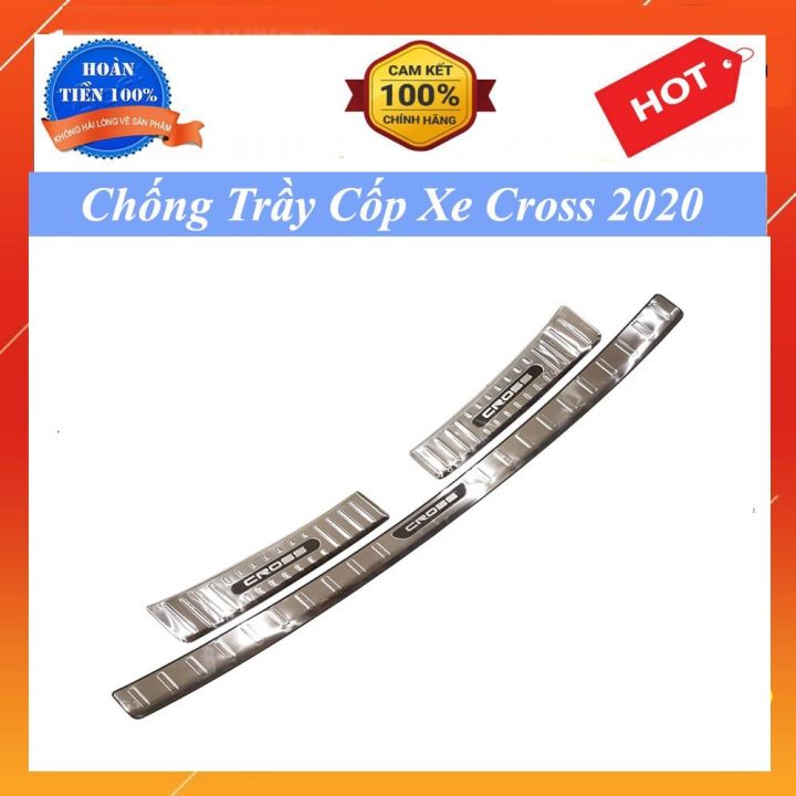 Ốp Chống Trầy Cốp Xe Corolla Cross 2020 2021 2022 Mẫu Inox Cao Cấp ...