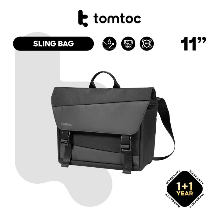 tomtoc T27 Tablet Bag Water-Resistant Sling Bag Men Shoulder Bag Daily ...