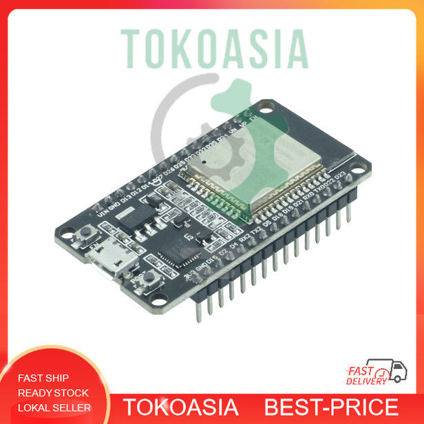 NODEMCU ESP32 30 GPIO PIN based on ESP-WROOM-32 | Lazada