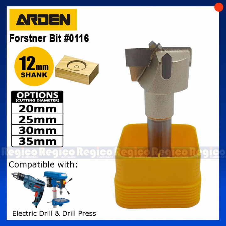 Arden #0116 Forstner Drill Bit 12mm Shank Regico Hardware | Lazada PH