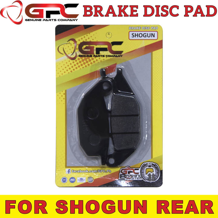 GPC Motorcycle Rear Brake Pads (Brake Disc Pads) for Suzuki Shogun ...