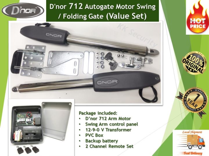 Autogate Brand D'nor 712 Heavy Duty Swing and Folding Arm Autogate ...