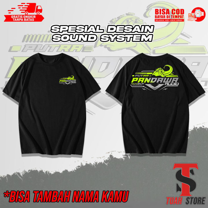 TUAH STORE | KAOS CUSTOM LOGO SOUND SYSTEM | BISA TAMBAH NAMA KAMU ...