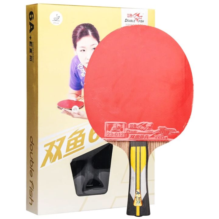 Double Fish 5/6 Star Table Tennis Racket 7 Wood Offensive Good Feeling ...