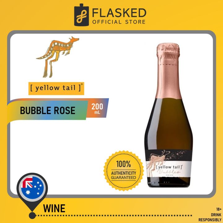 Yellow Tail Bubbles Sparkling Rose Wine 200mL Mini | Lazada PH