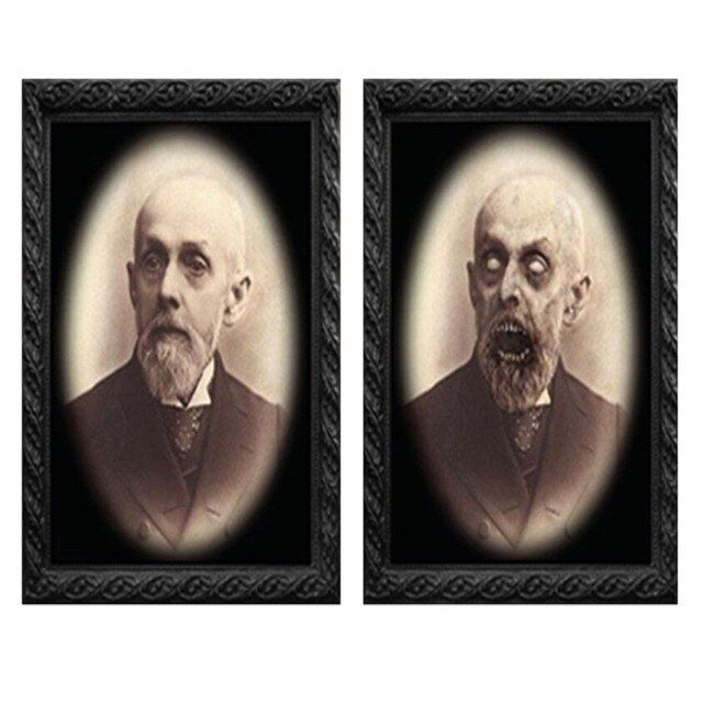 Halloween Horror Picture Frame Lenticular 3d Changing Face Scary ...