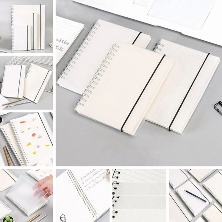 A5 B5 Muji Inspired Spiral Spring Notebook ( blank , dotted , grid ...