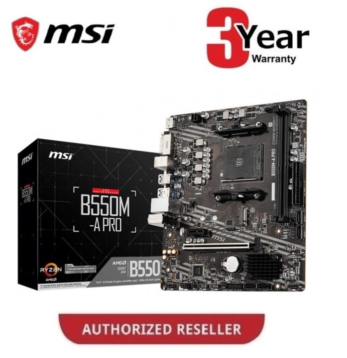 MSI B550M-A PRO AMD Ryzen Motherboard | Lazada