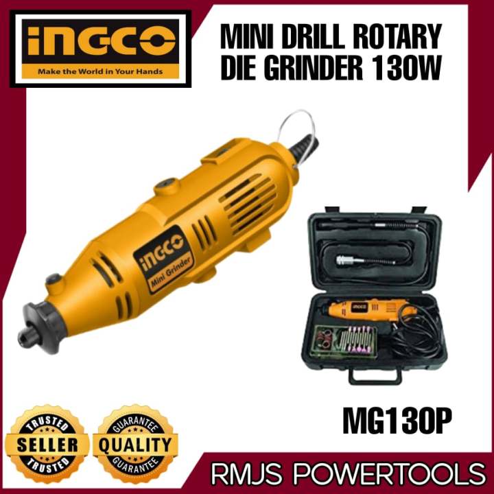 INGCO Mini Drill Rotary Die Grinder with 52pcs Accessories (MG1309P ...