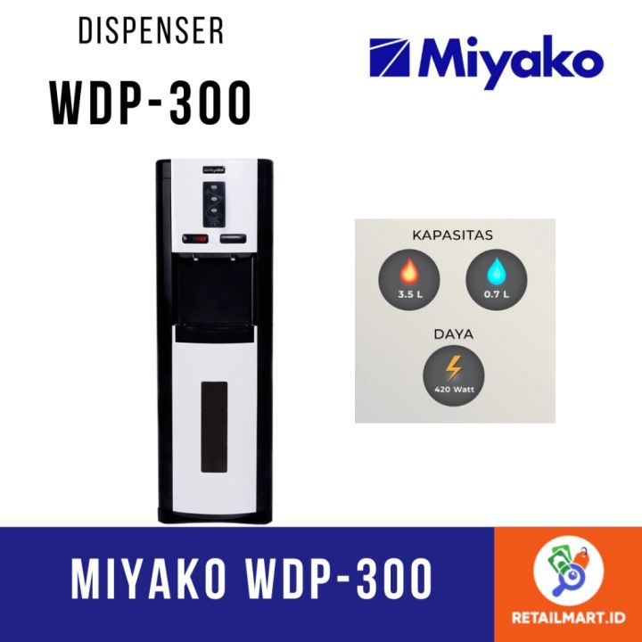 MIYAKO : WDP-300 DISPENSER TINGGI GALON BAWAH WDP 300 PANAS DINGIN ...