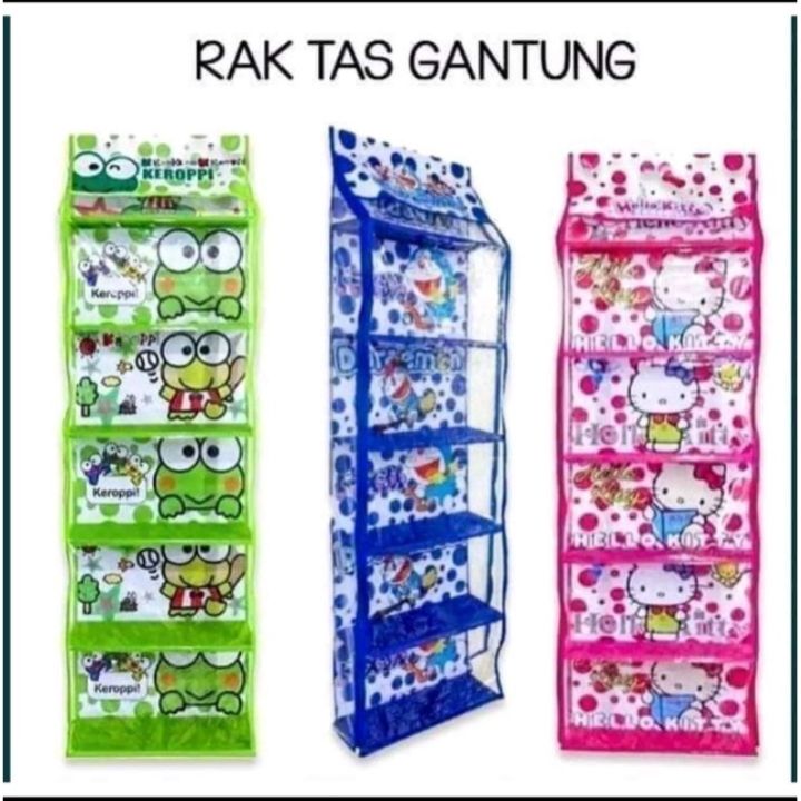 Rak Tas Gantung Full Resleting / Rak Tempat Penyimpanan Tas Organizer ...