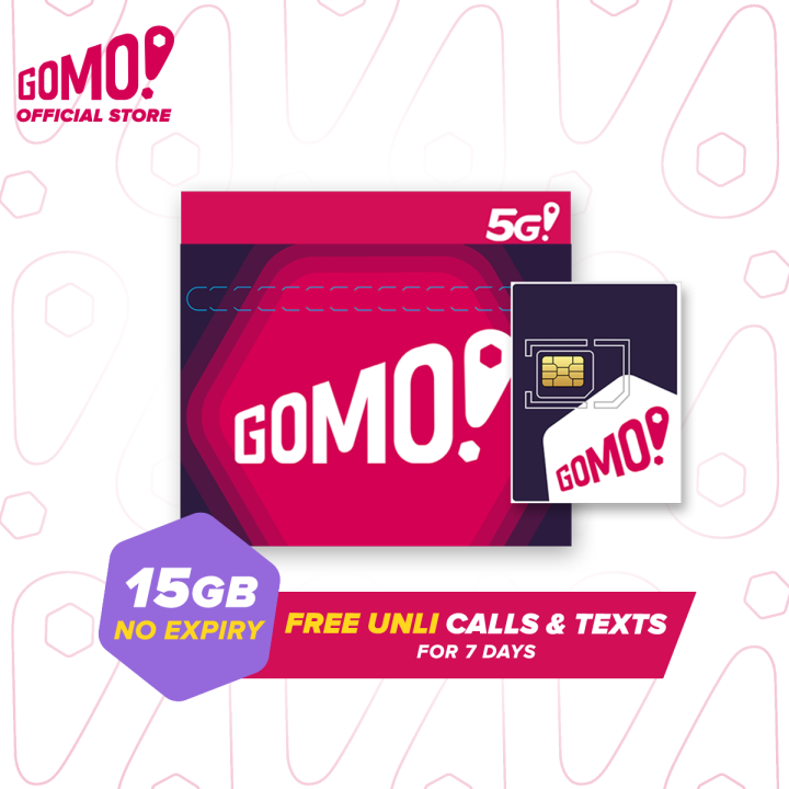 GOMO Prepaid SIM with 15GB No Expiry Data + UNLI Calls & Texts 7 Days ...