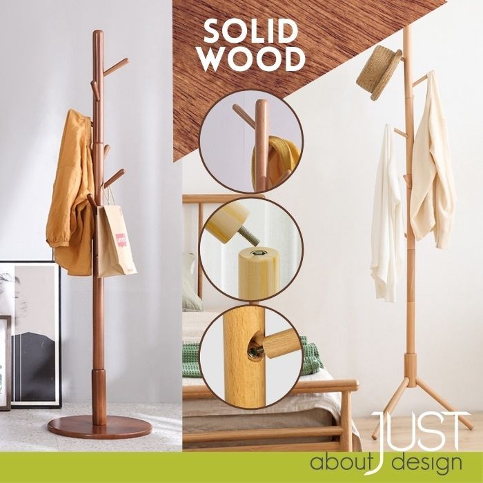 Penyangkut Baju Solid wood Topi Hanging Rack Clothes Hanger Rak Gantung ...
