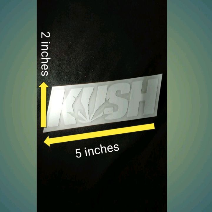 KUSH VINYL CUT OUT THAILOOK STICKER WHITE | Lazada PH