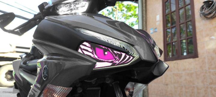Winker For Yamaha Sniper 155 Violet/Purple Eagle Eyes Version 2 Design ...