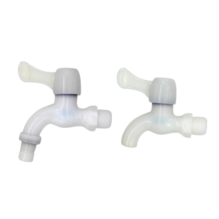 PLASTIC FAUCET WHITE PLAIN BIBB, HOSE BIBB | Lazada PH