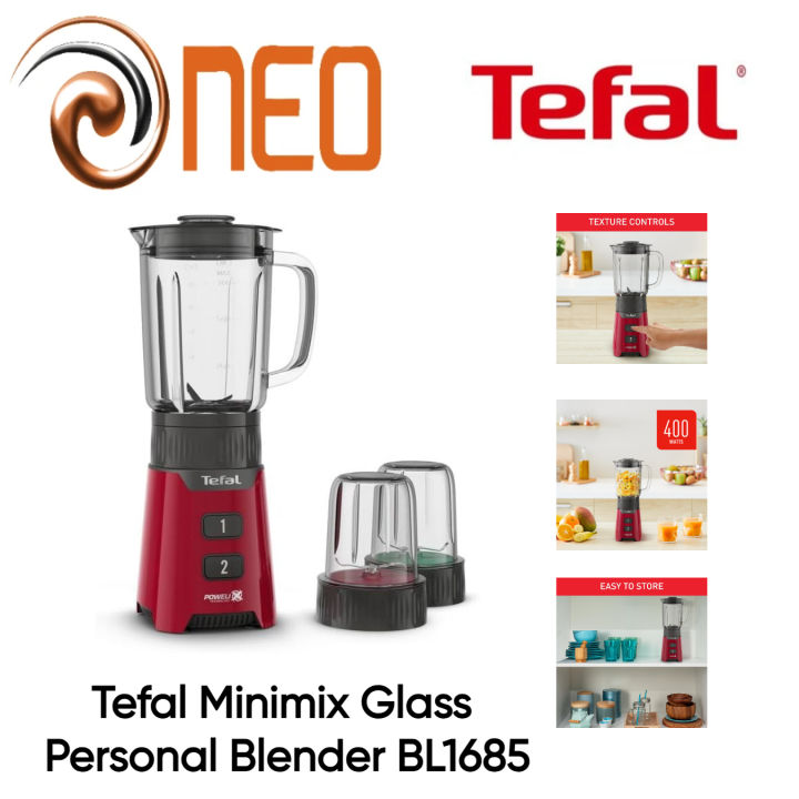 Tefal BL1685 Minimix Glass Personal Blender - 2 YEARS WARRANTY | Lazada Singapore