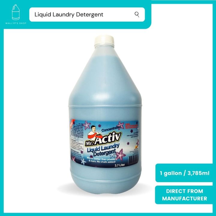 Liquid Laundry Detergent Blue (Concentrated) 1 gallon or 3.7 Liters ...
