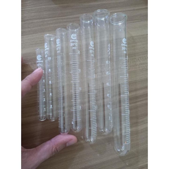 TEST TUBE GRADUATED BOROSILICATE GLASS 50ml | Lazada PH