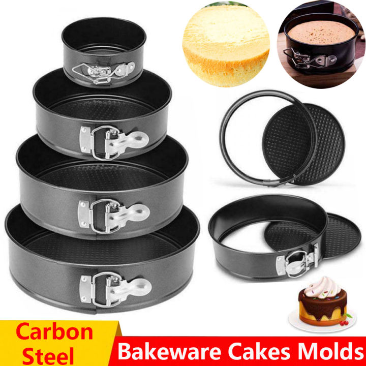[YESPERY] Carbon Steel Bakeware Cakes Molds Non-Stick Metal Bake Mould ...
