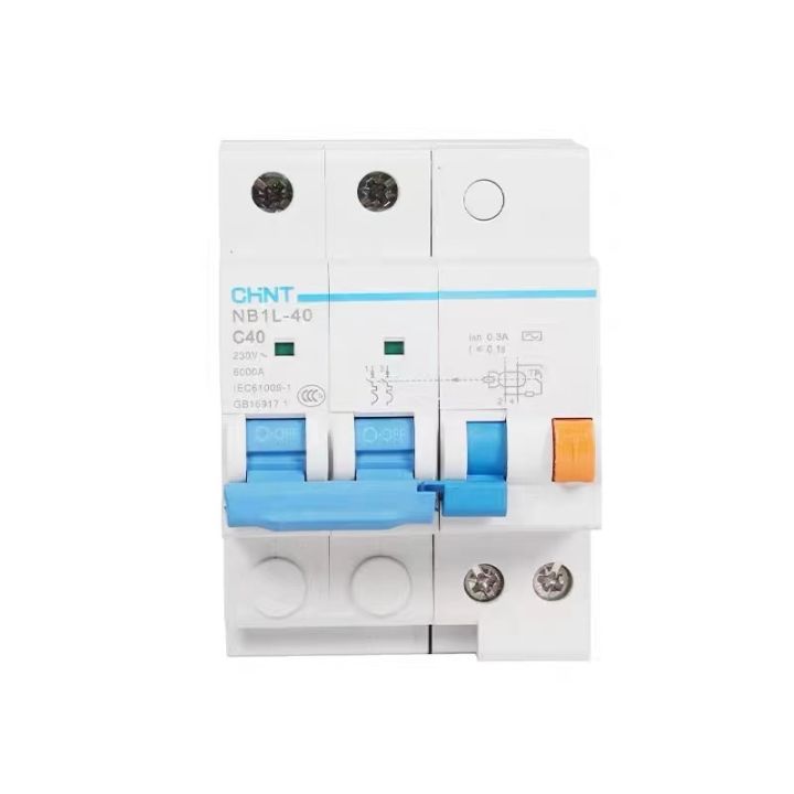 CHINT Leakage Circuit Breaker NB1L-40 1P+N 2P Electromagnetic Differential Switch RCBO Type C ...