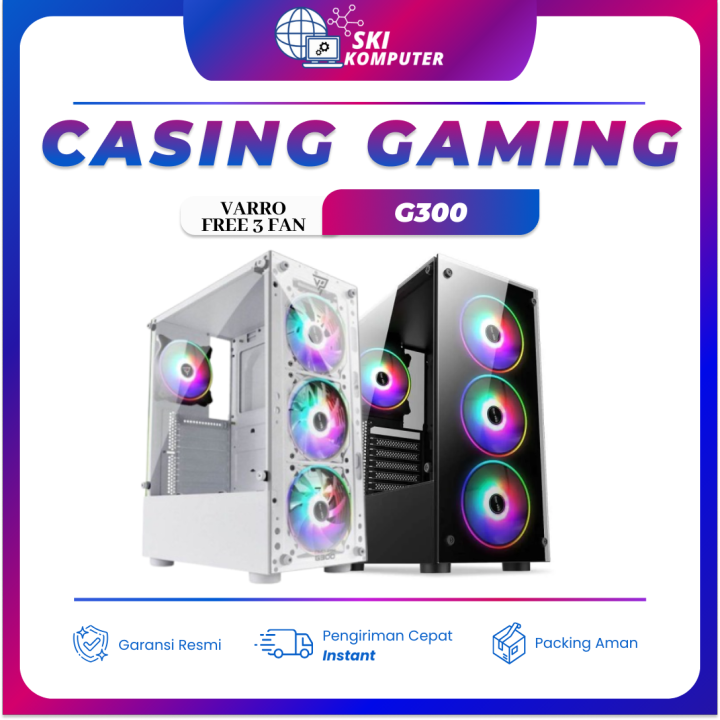 CASING PC VARRO NUCLEAR G300 FREE 3 FAN Micro ATX | Lazada Indonesia