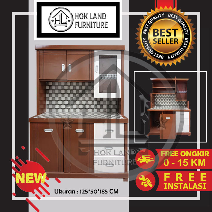 KITCHEN SET 3 PINTU- LEMARI SAYUR KAYU TRIPLEK- LEMARI DAPUR KITCHEN ...