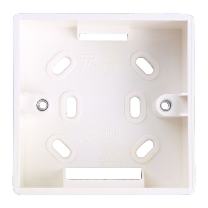 86 Type PVC Junction Box Wall Mounted Switch Socket Base Electrical ...