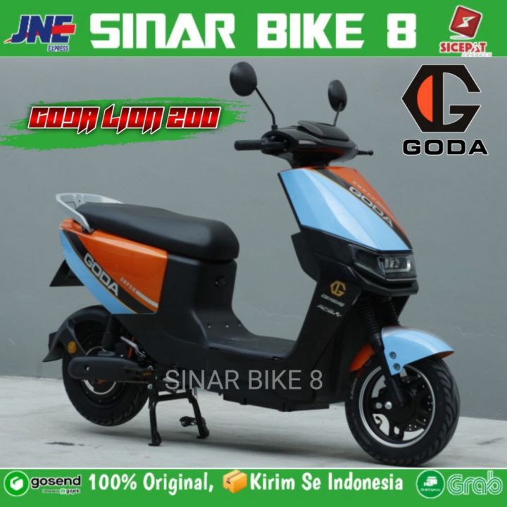 Sepeda Motor Listrik GODA LION 200 Electric Bike 800 Watt | Lazada ...