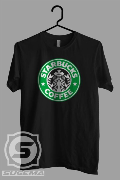 Kaos - Baju - T-shirt Logo Starbucks Coffee - Putih, M | Lazada Indonesia