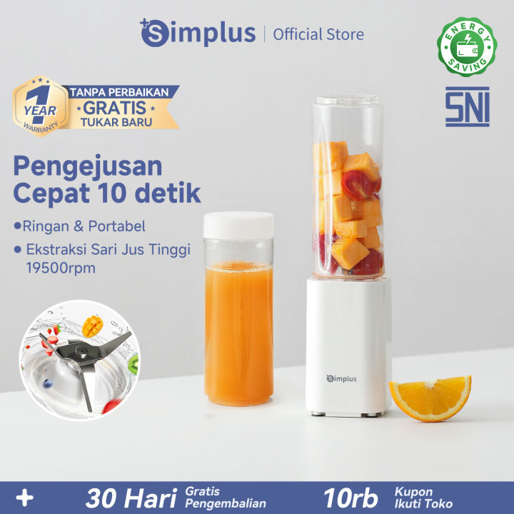 Simplus Blender Juicer Portabel Tumbler Travel Cup Daya 150W Penghalus ...