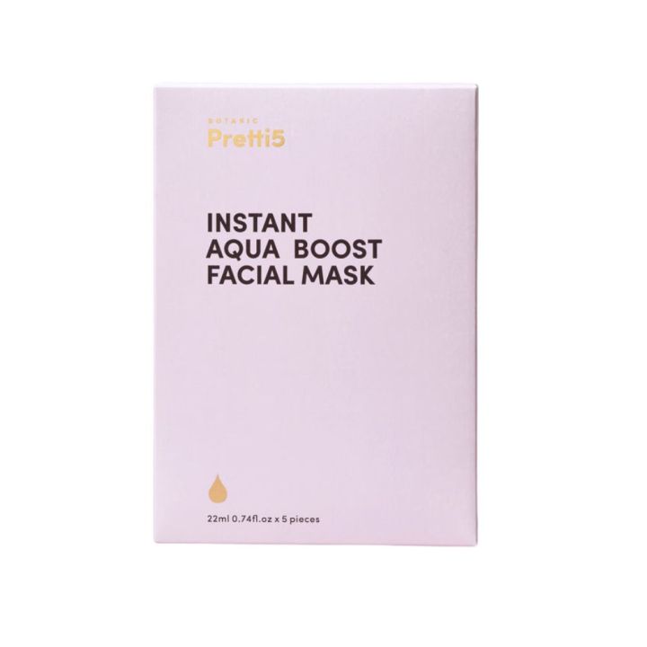 Pretti5 Instant Aqua-Boost Facial Mask 22ml x5 | Lazada Singapore