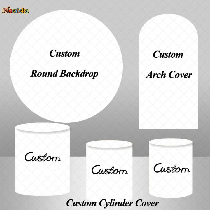 Personalized Custom Size Arched Cover Background Elastic Spandex Double ...