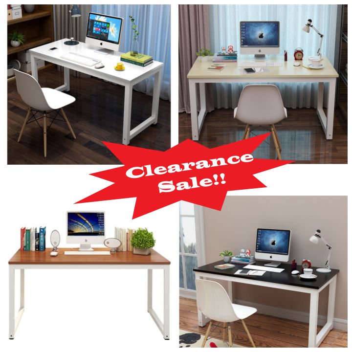 computer Table 120x60cm big size (Table Only) Home Office Work Desk ...