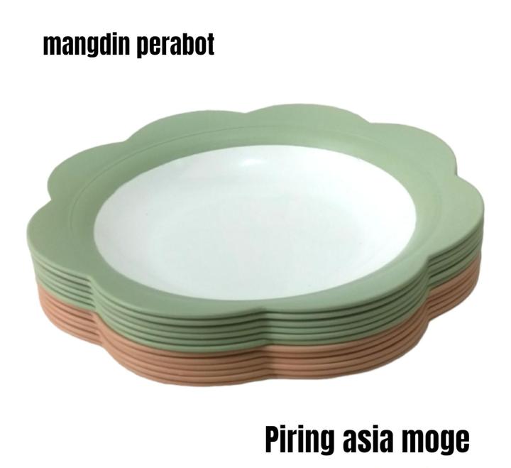 2 WARNA !!! piring plastik / piring makan asia moge / piring saji ...