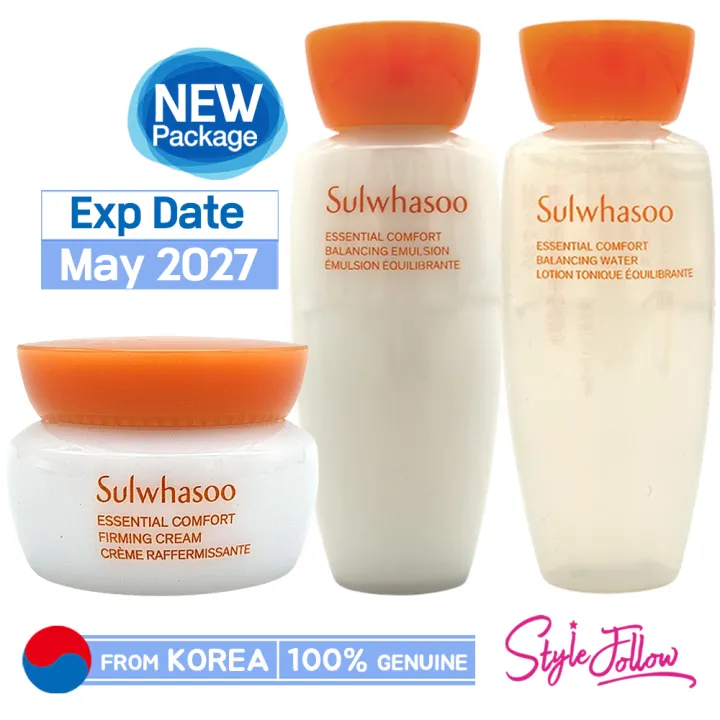 1pc ️[SULWHASOO] Essential Comfort Balancing Water 15ml / Emulsion 15ml ...