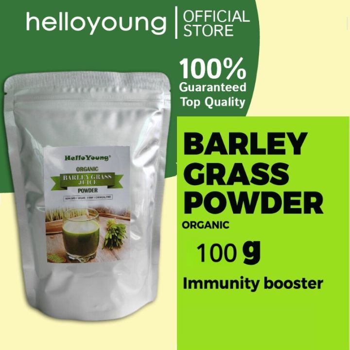 Organic Barley Grass Powder 100g Low Calorie Green Superfood Detox ...