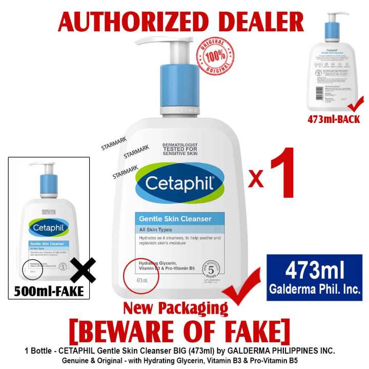 Cetaphil Cleanser 473ml BIG Cetaphil Gentle Skin Cleanser New Packaging ...