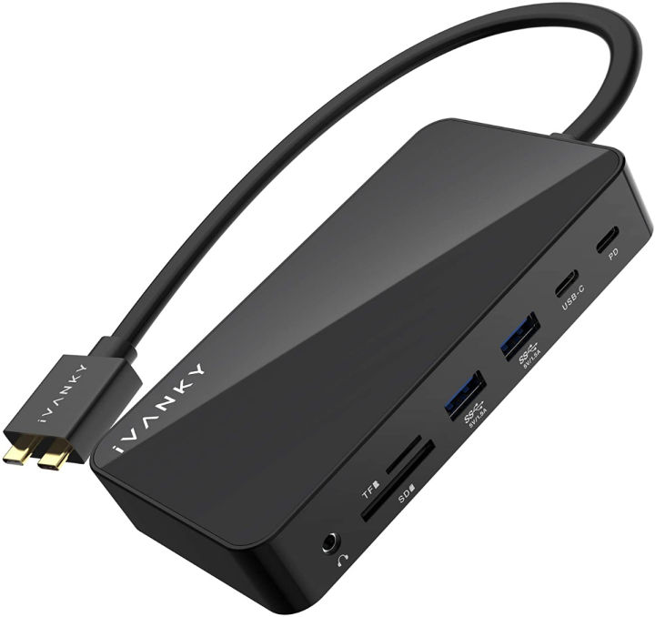 iVANKY Docking Station Pro, 12-in-2 MacBook Pro Docking Station Dual ...