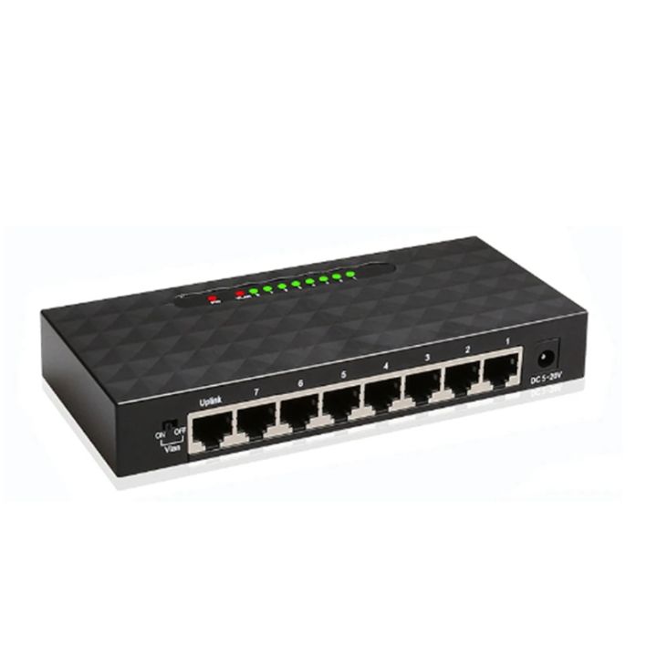 8Port Gigabit Switch Ethernet Smart Switcher High Performance 1000Mbps ...