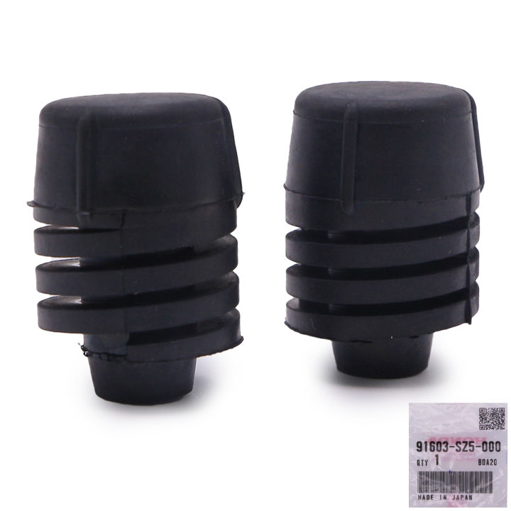 ลูกยาง ยางรองฝากระโปรงหน้า ของแท้ 2ชิ้น สีดำ สำหรับ Honda Jazz FIT GE ...
