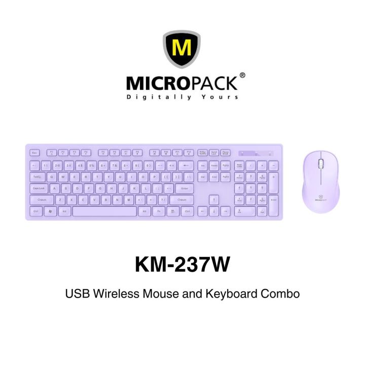 Micropack USB Wireless Mouse and Keyboard Combo | KM-237W | Lazada ...