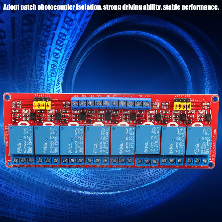 Relay Module 8 Channel Relay Module Board Relay Module with Optocoupler ...