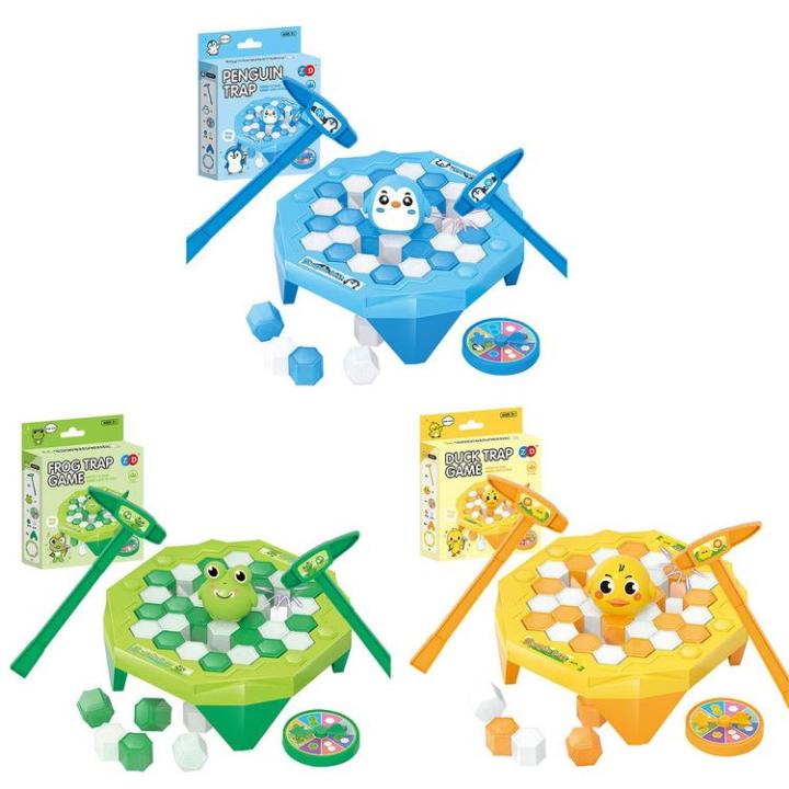 Ice Breaking Game Toy Penguin Trap Interactive Board Game with Hammer ...
