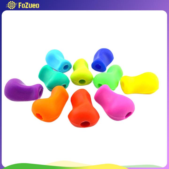 FoZueo 10x Pencil Grips Pencil Grippers Anti Slip Pencil Holder ...